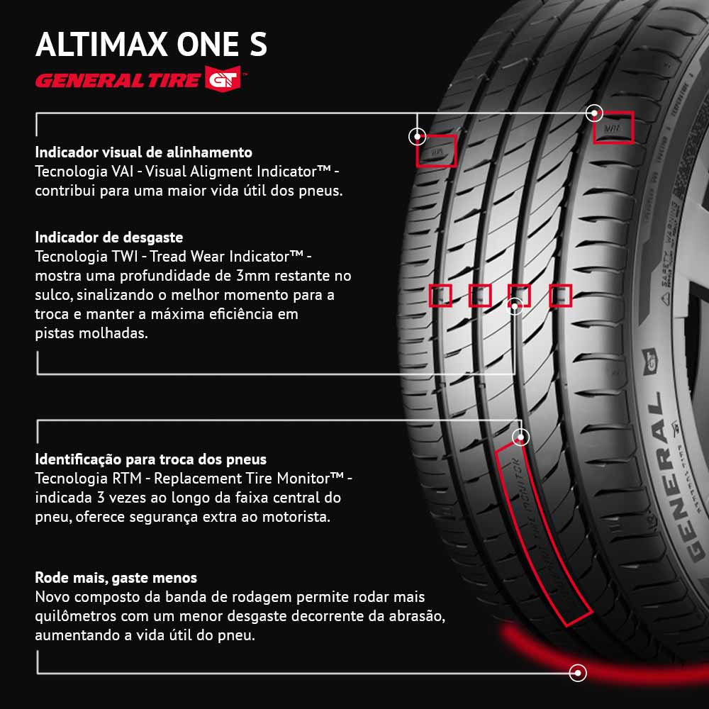 Pneu 205/55 R16 91V Altimax One S General Tire by Continental - gpneus